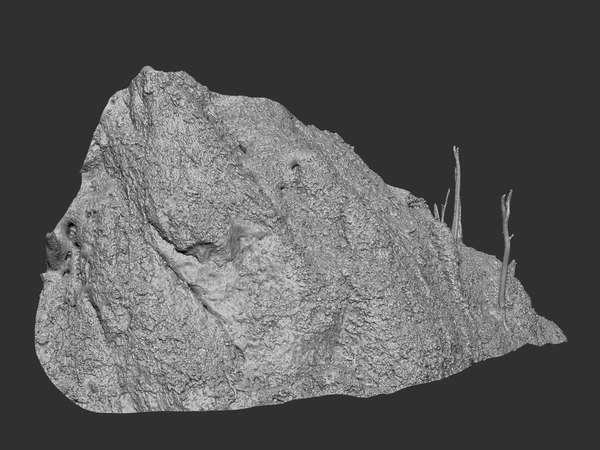 3d mountain cliff hd model