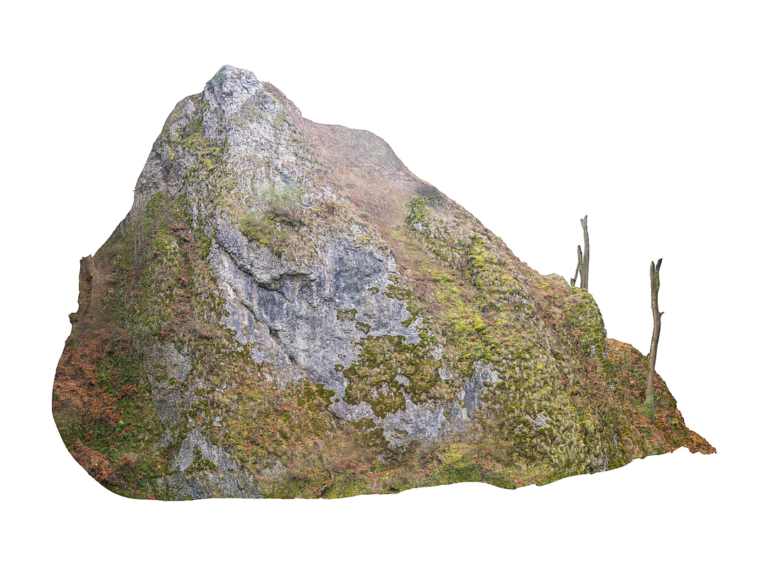 3d mountain cliff hd model