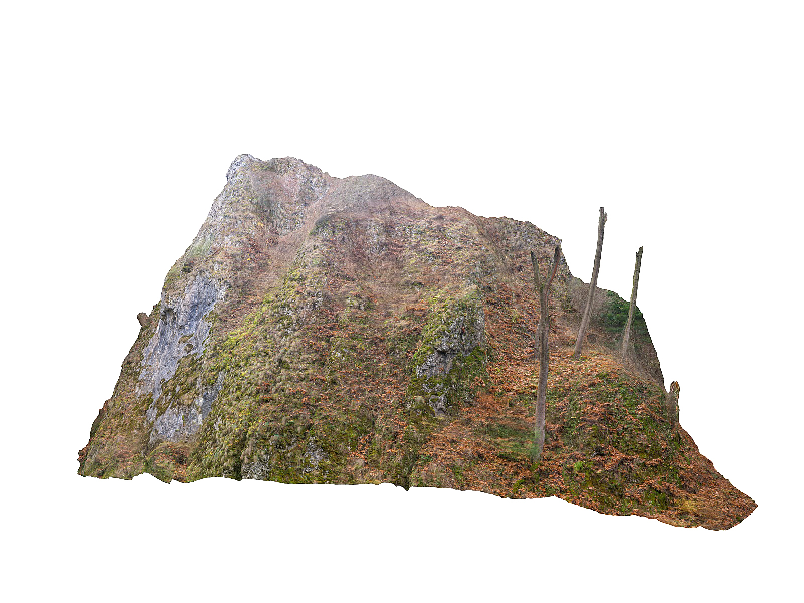 3d mountain cliff hd model