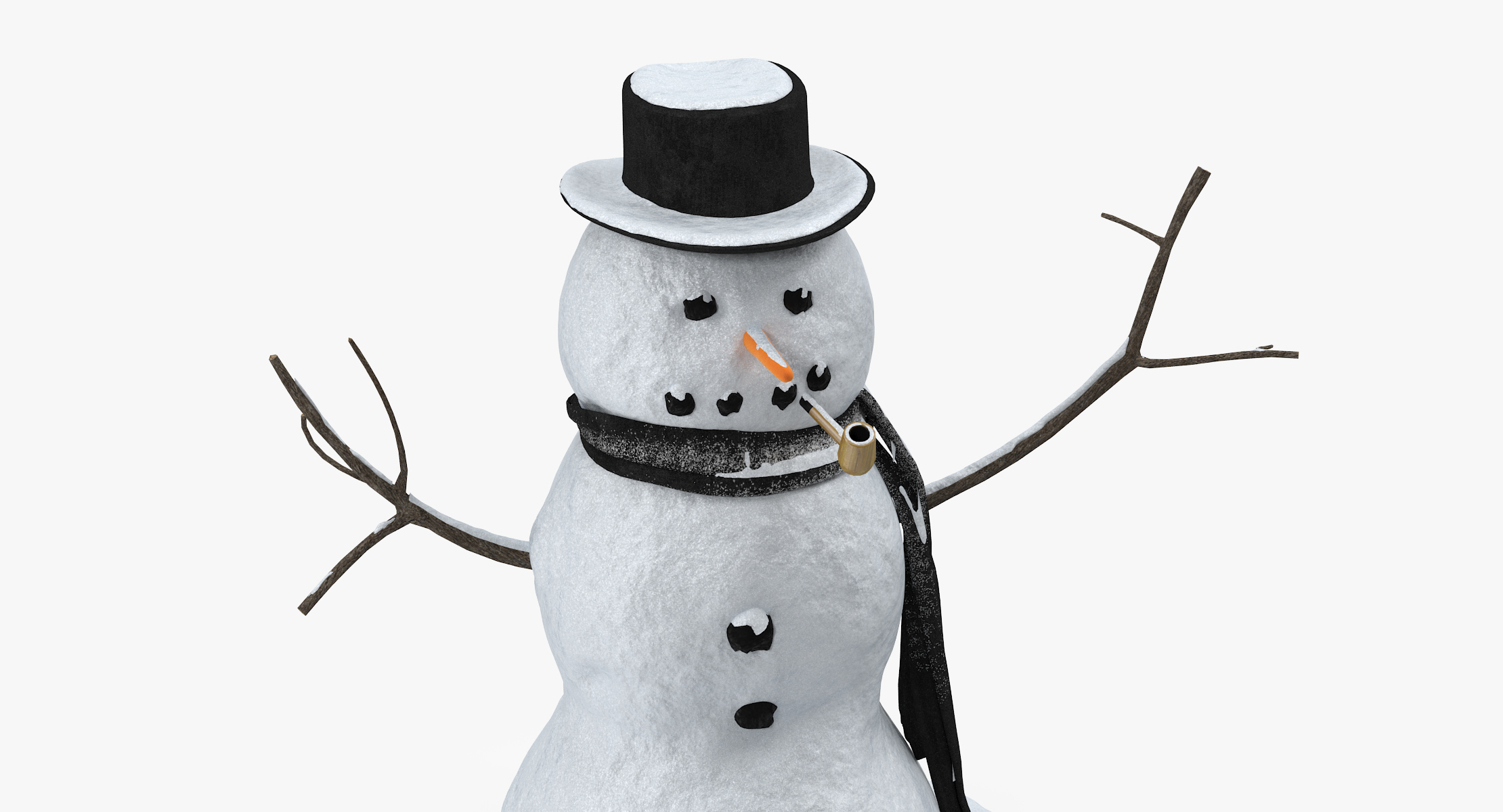 3d model snowmen snowman