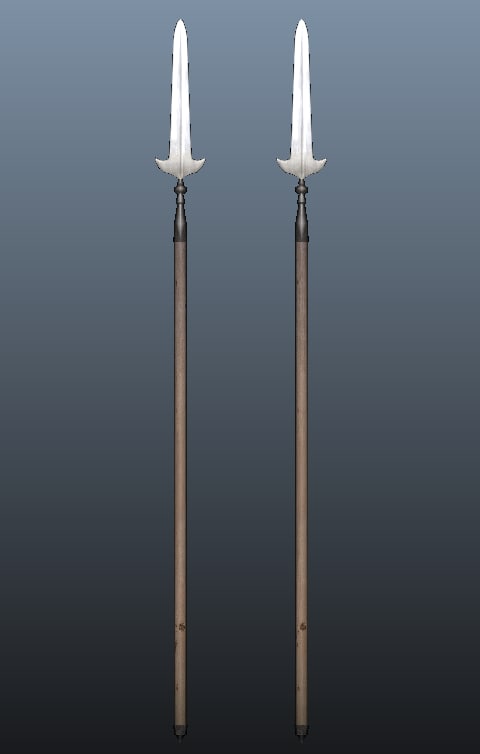 polearm weapon obj