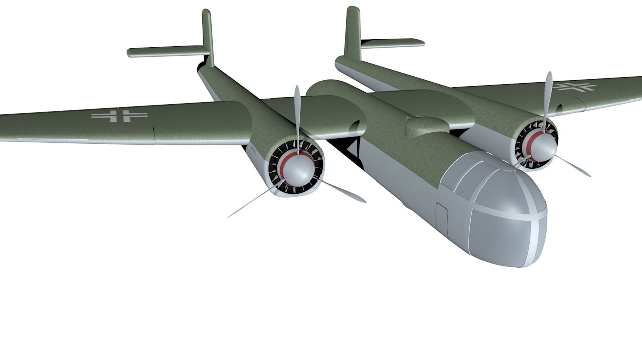 bomber arado ar e 3d model