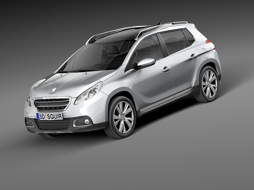 2013 2014 suv peugeot 3d model