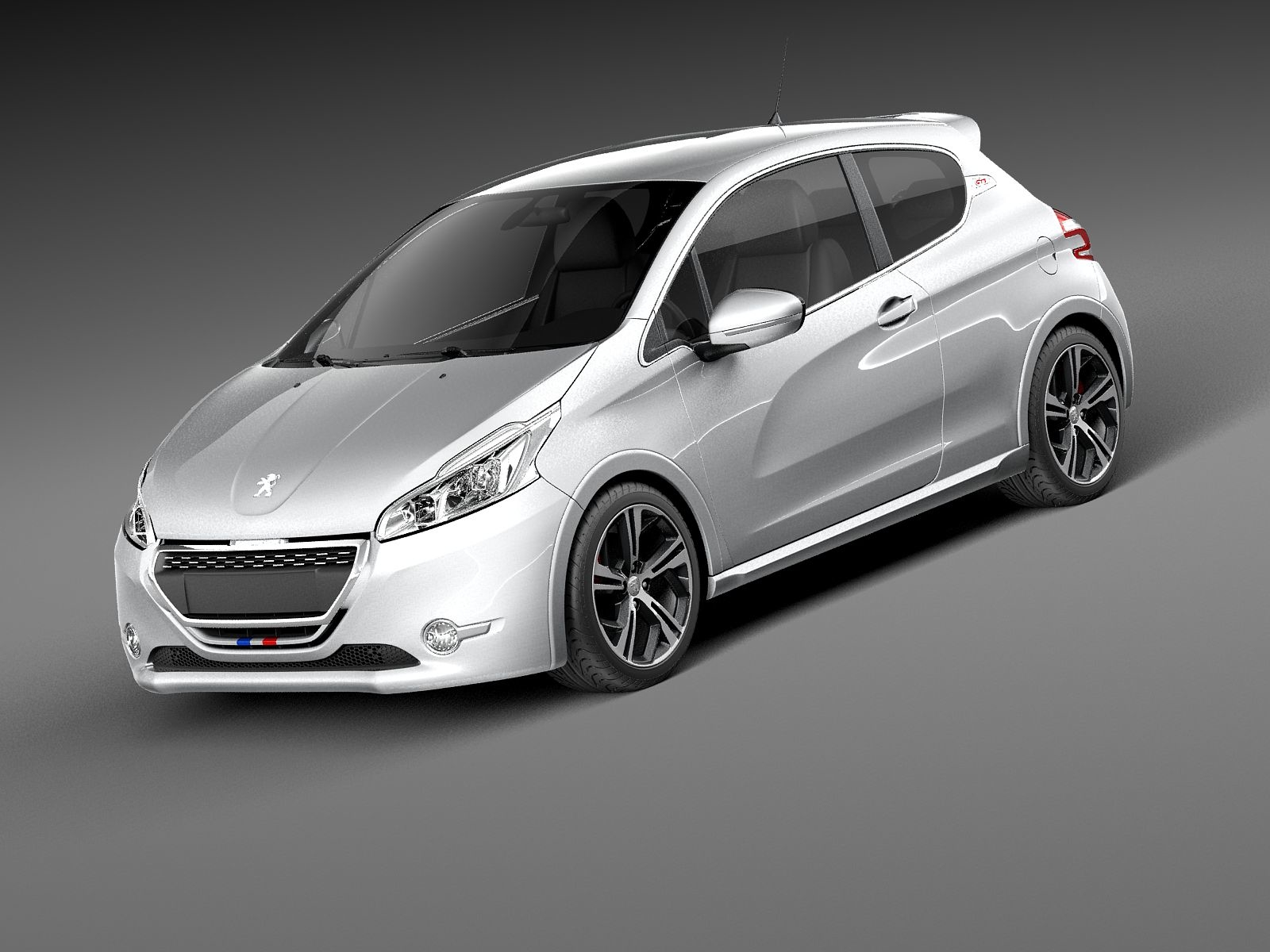 3d model peugeot 208 gti 2014