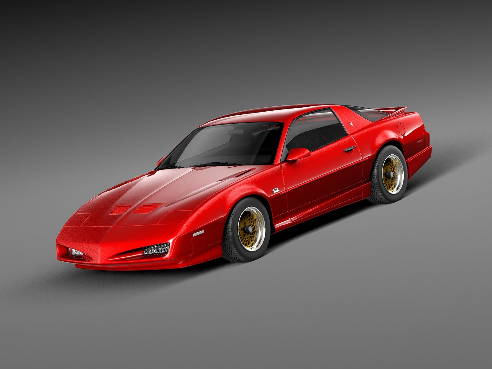 pontiac firebird trans 1991 3d model