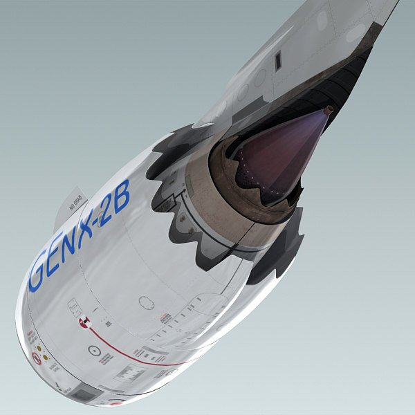 genx-2b jet engine lite 3d max