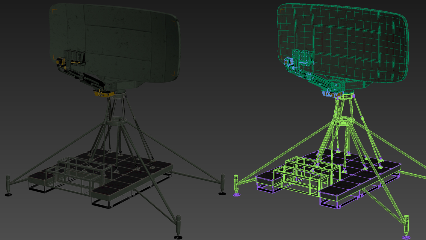 radar unit 3d max