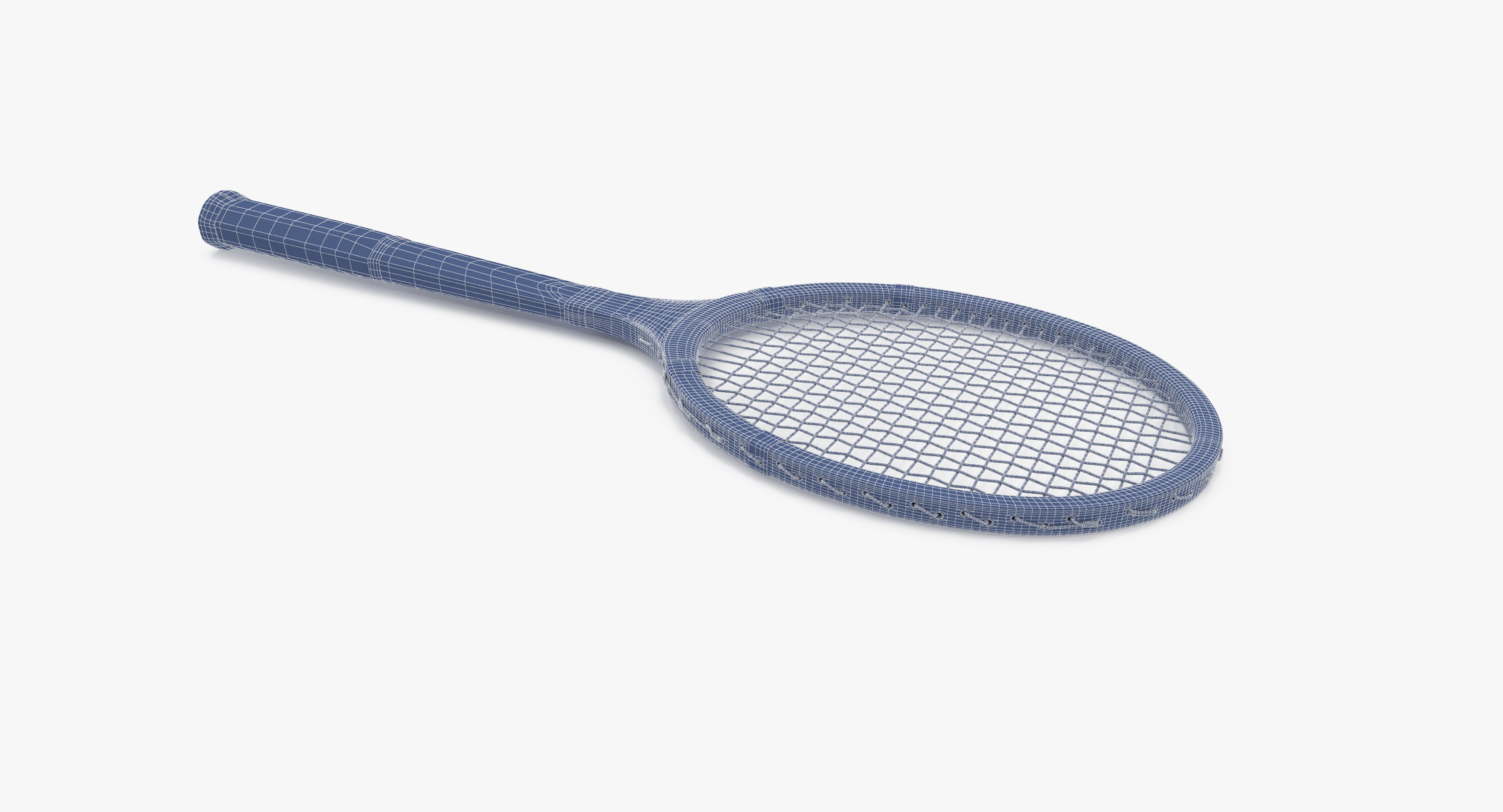 tennis racket 02 3d model
