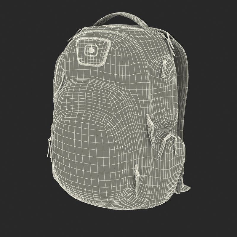 backpack 3 modeled 3d max