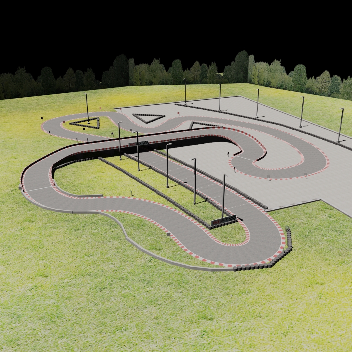3d race track