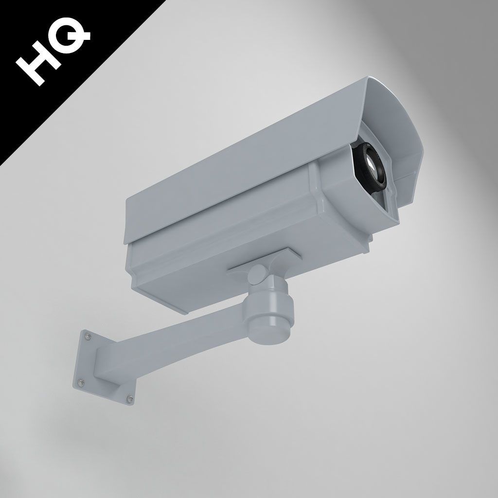 3d model security camera