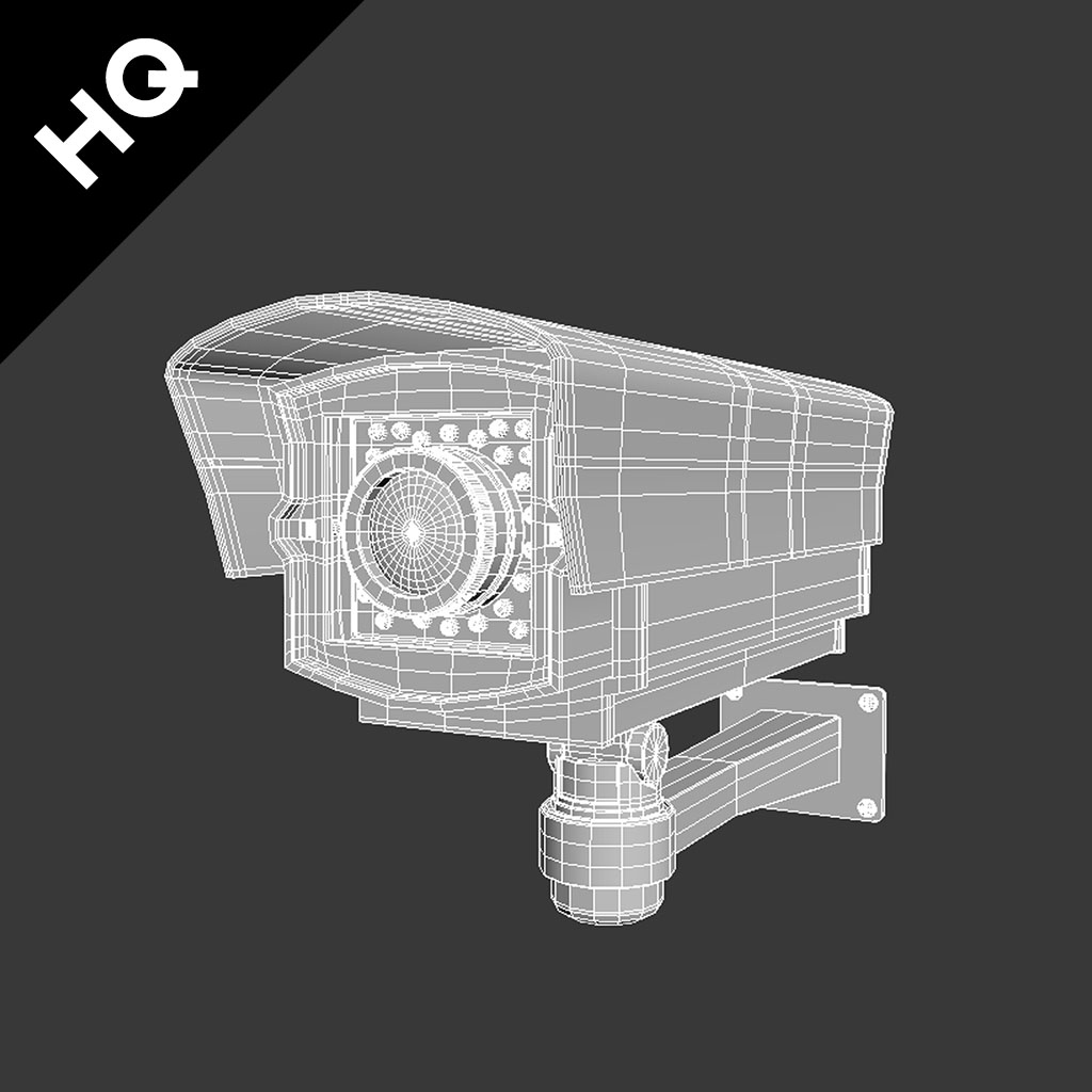 3d model security camera