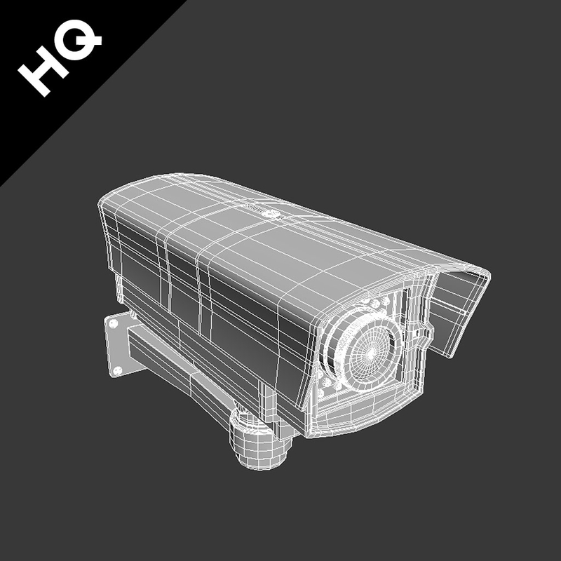 3d model security camera