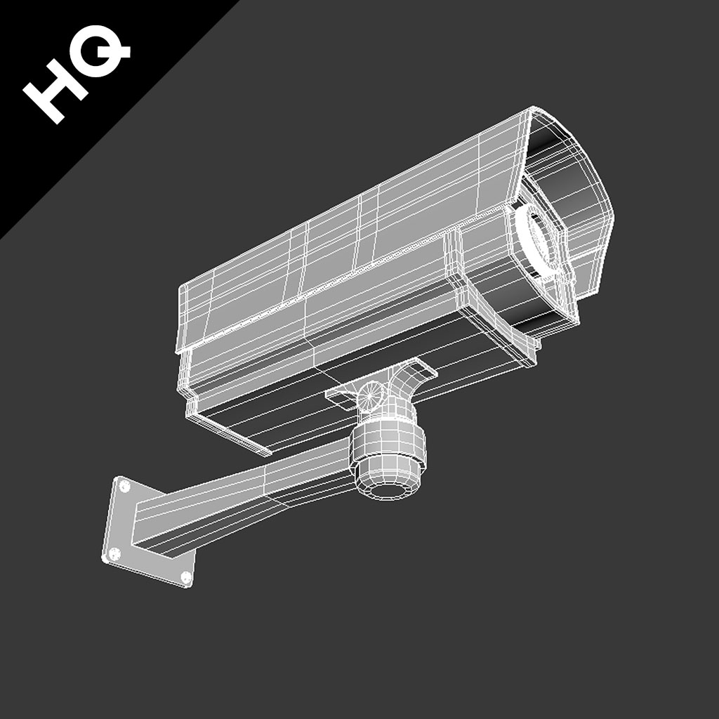 3d model security camera