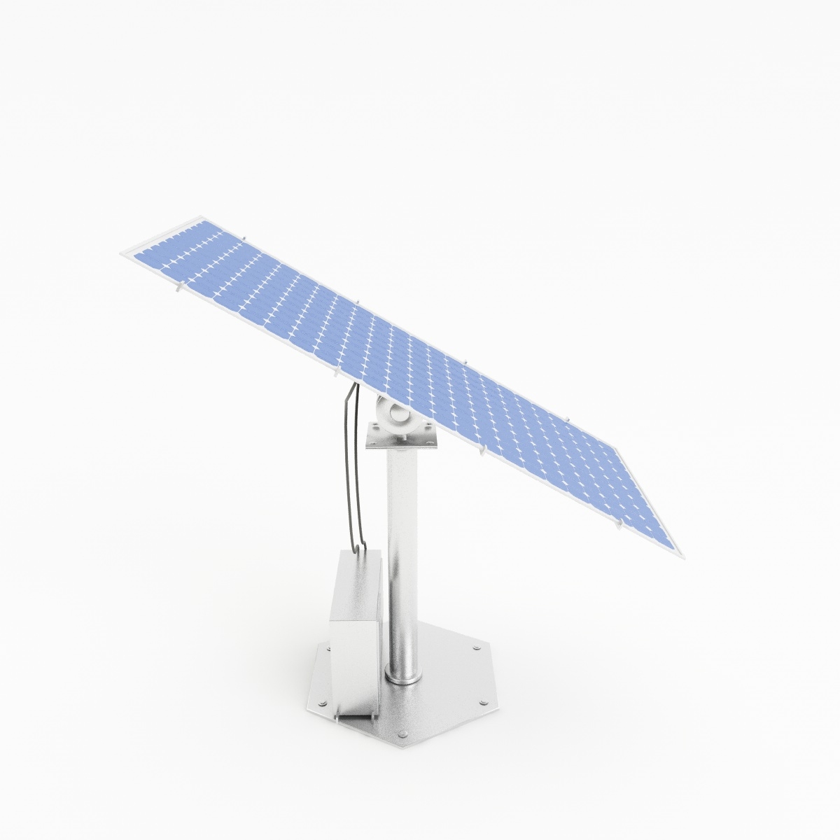 3d solar panel model