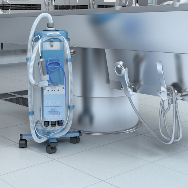 3d anatomy autopsy laboratory equipment model