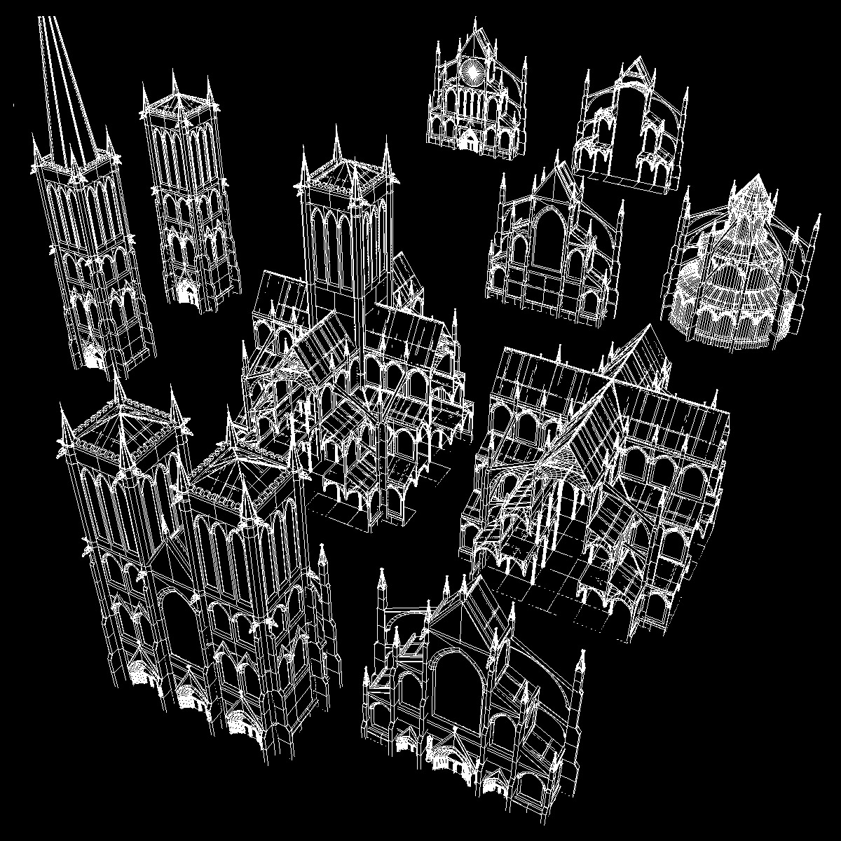 kit modules gothic 3d max