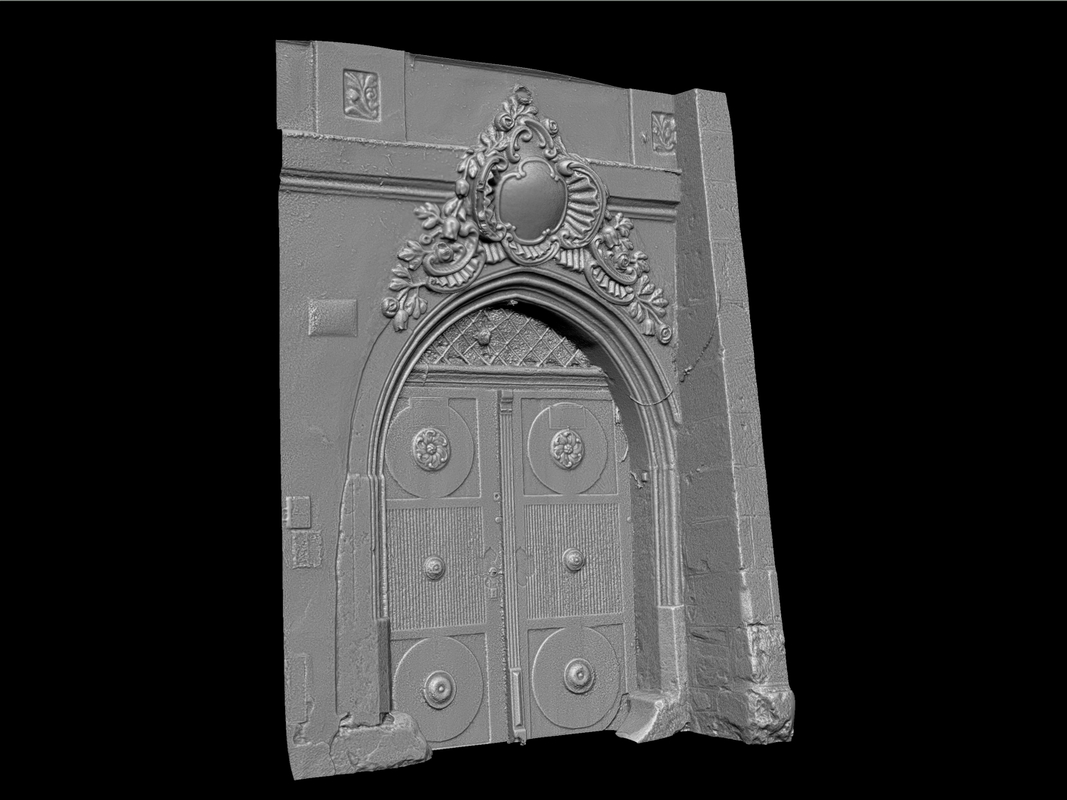 3d model old city gate 8k