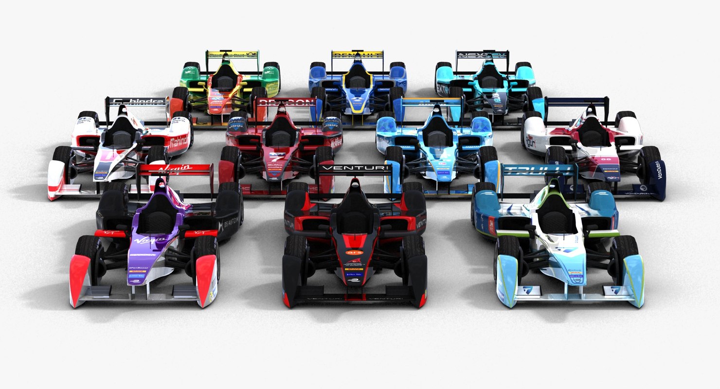 3d formula e teams pack model
