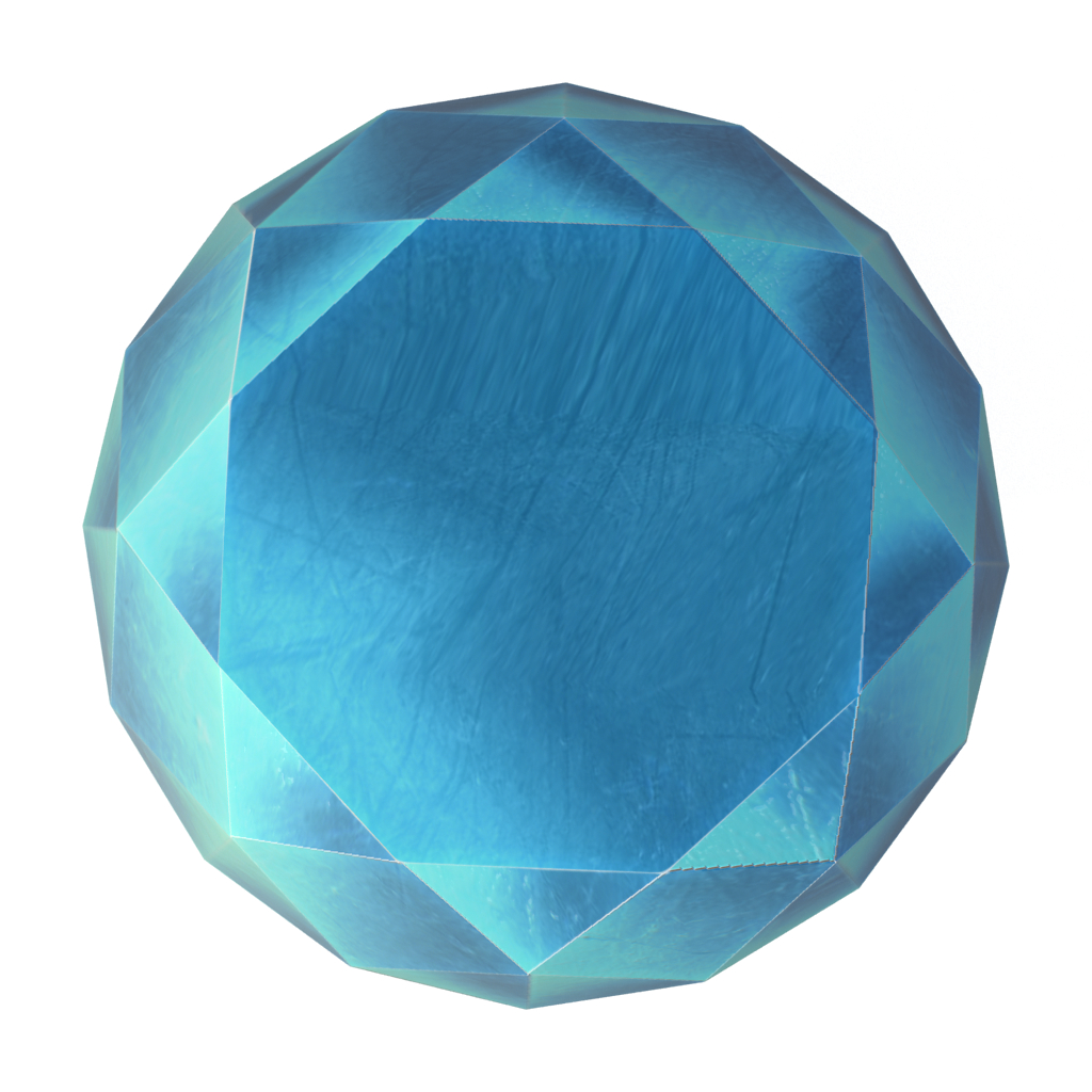 stylized cartoon gem 3d max