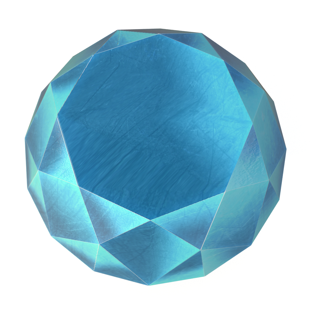 stylized cartoon gem 3d max