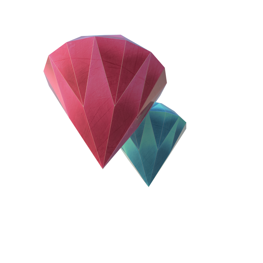 stylized cartoon gem 3d max