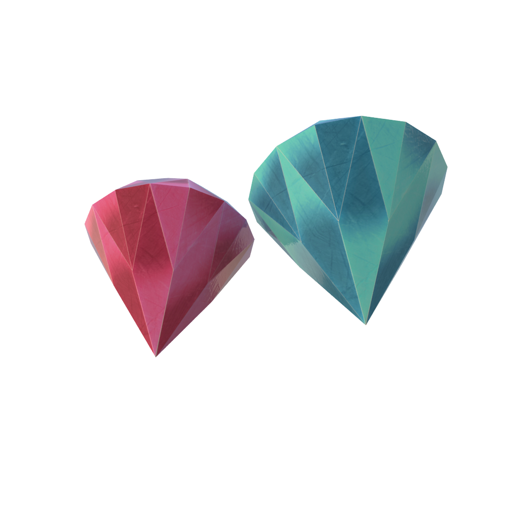 stylized cartoon gem 3d max