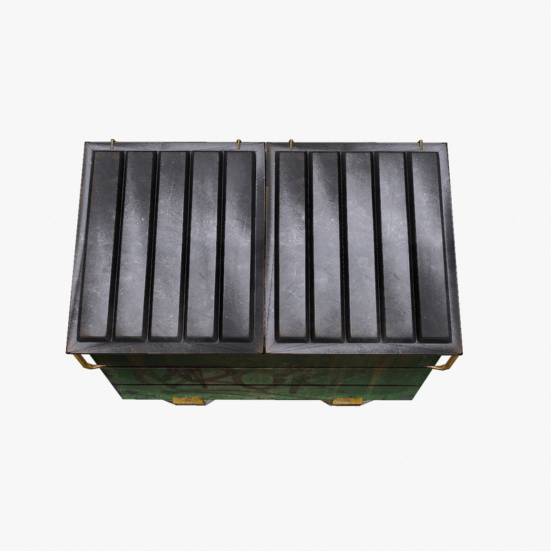 3d model garbage dumpster