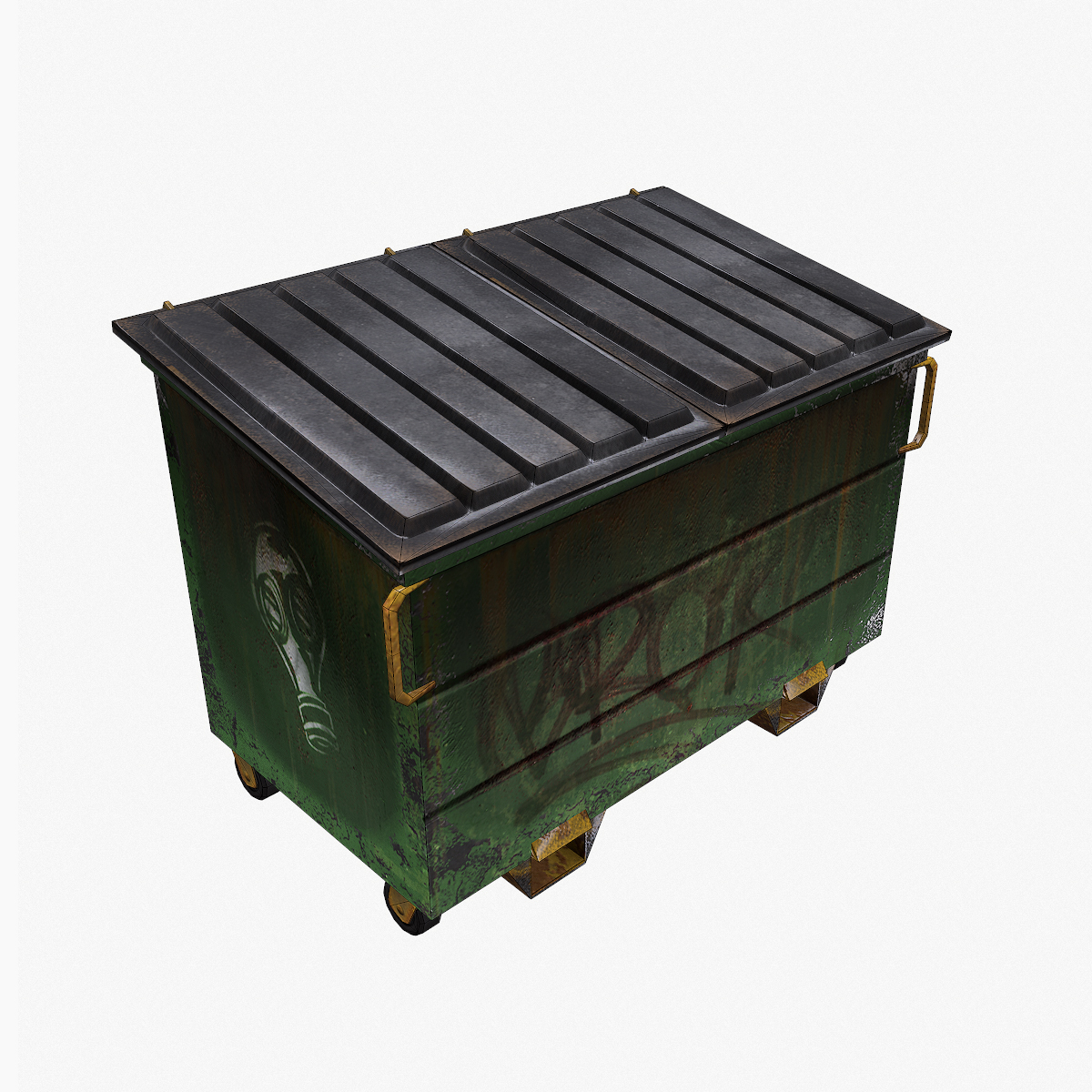 3d model garbage dumpster