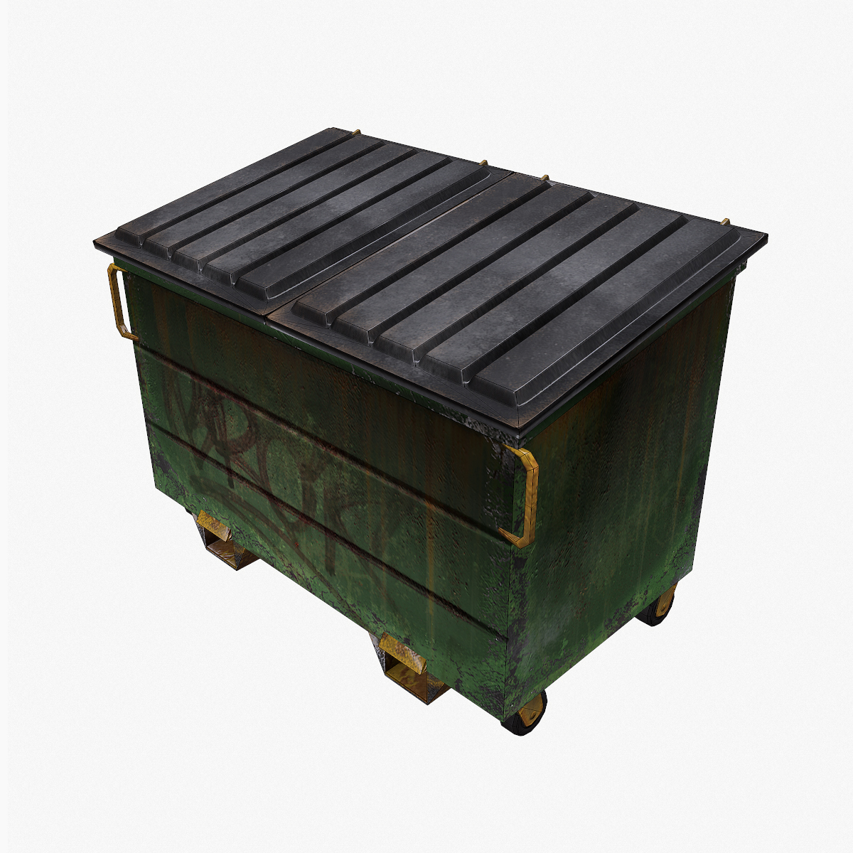 3d model garbage dumpster