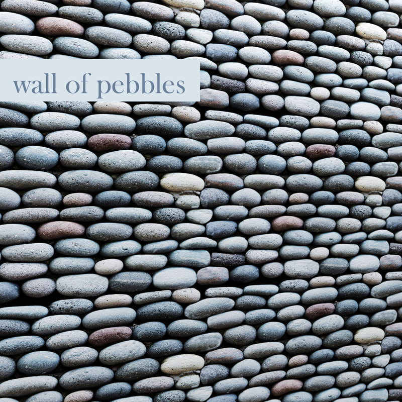 3d model of wall pebbles
