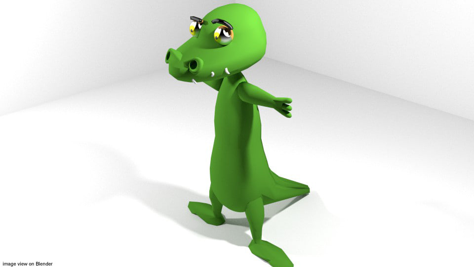 cartoon toon crocodile blend
