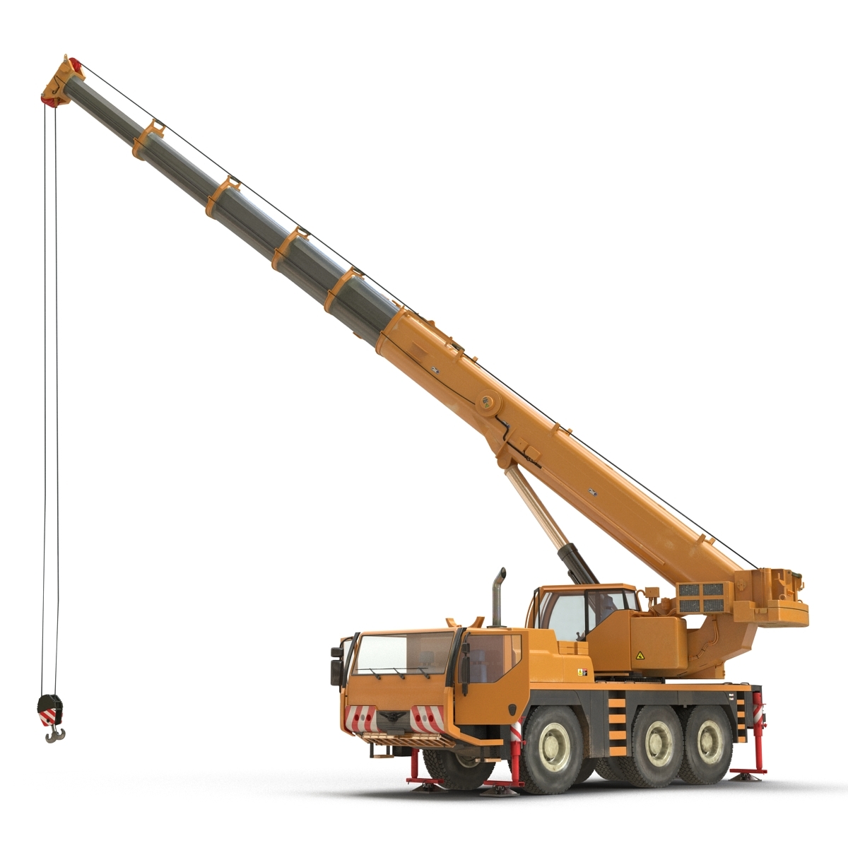 3d compact mobile crane liebherr model