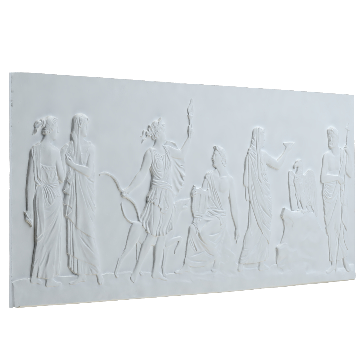 3d bas-relief architecture element model
