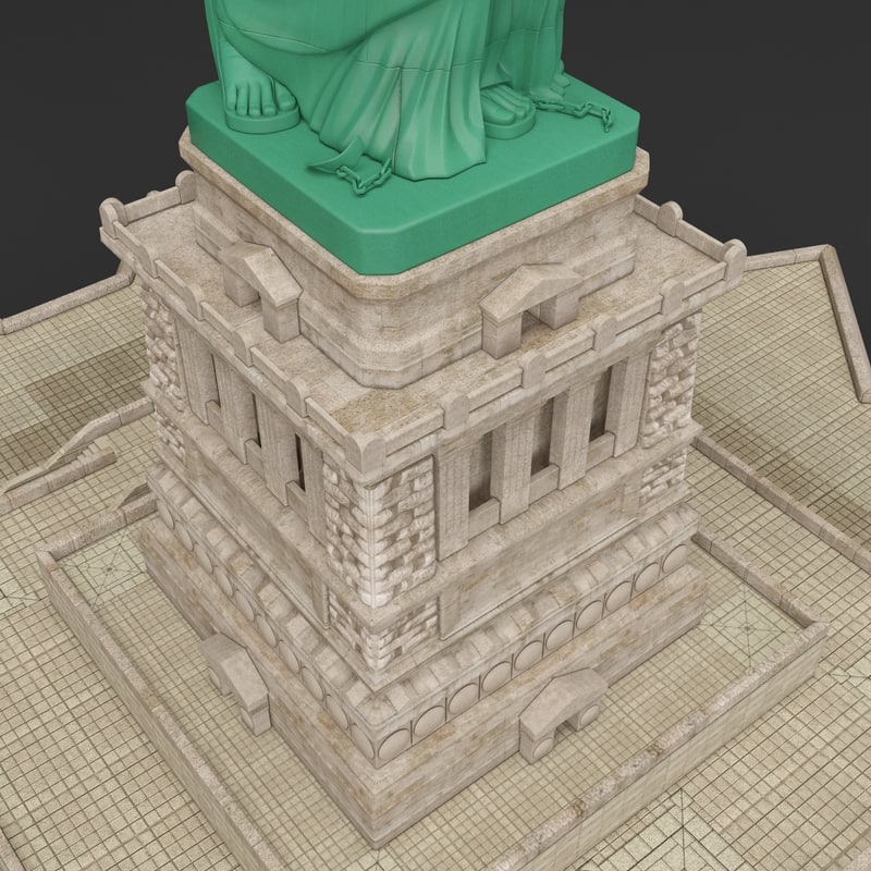 3d model liberty statue
