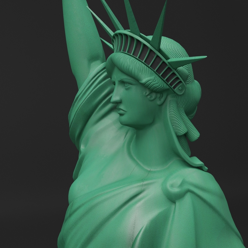 3d model liberty statue