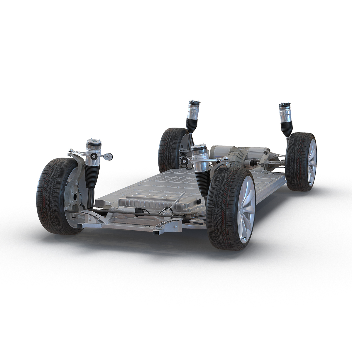 tesla s chassis 2 3d max