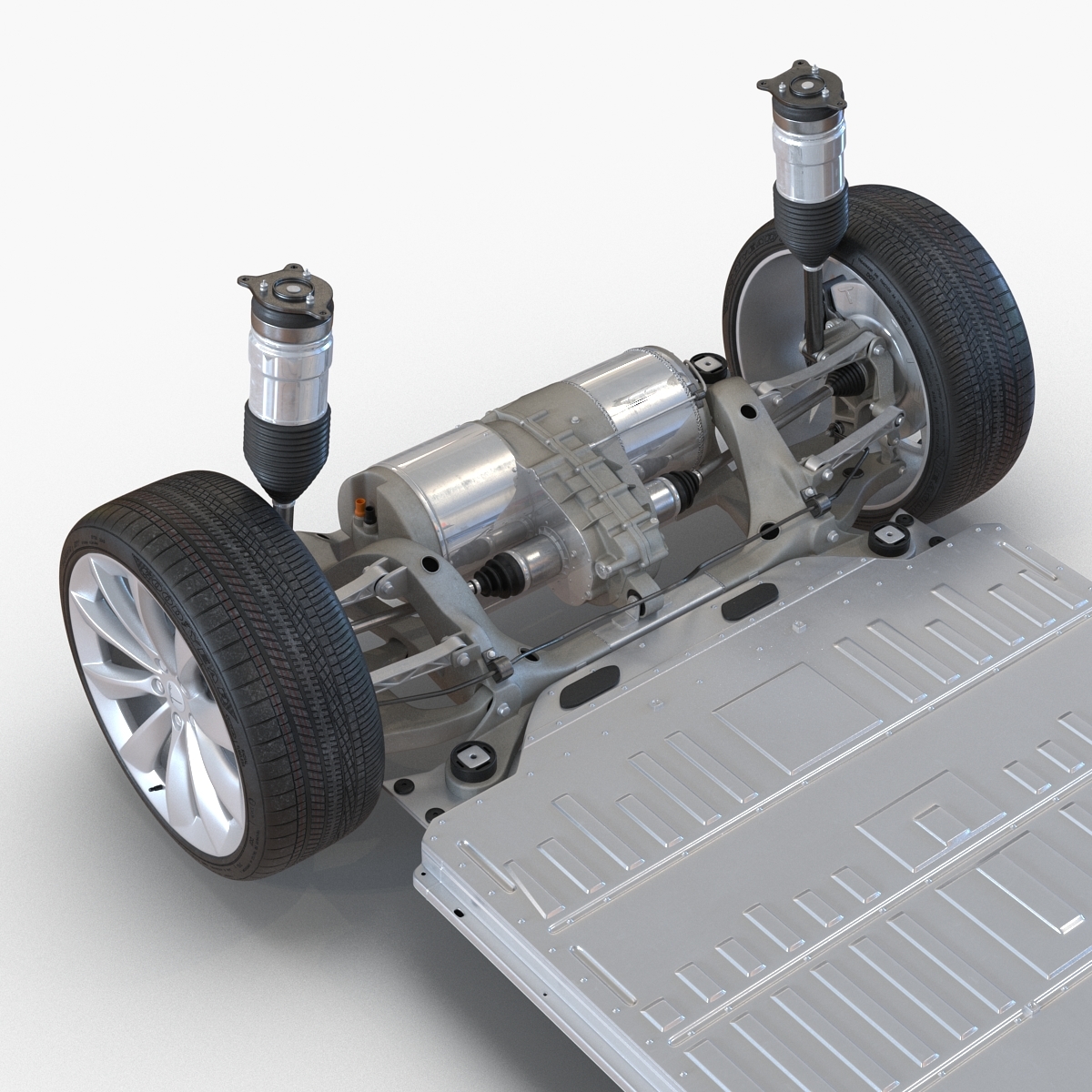 tesla s chassis 2 3d max
