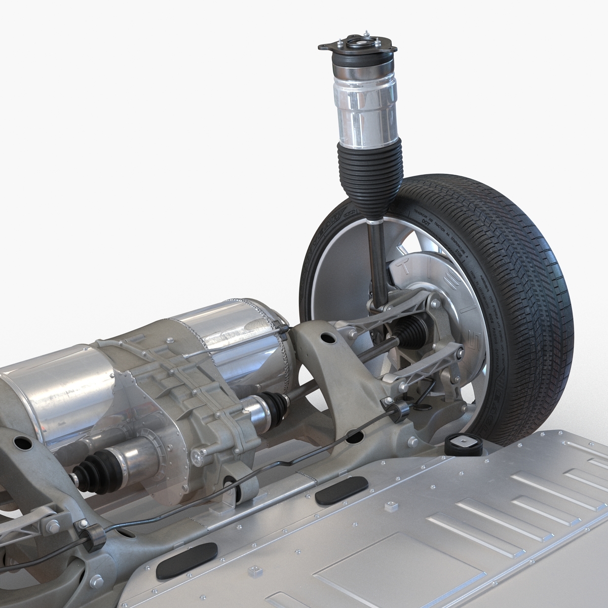 tesla s chassis 2 3d max