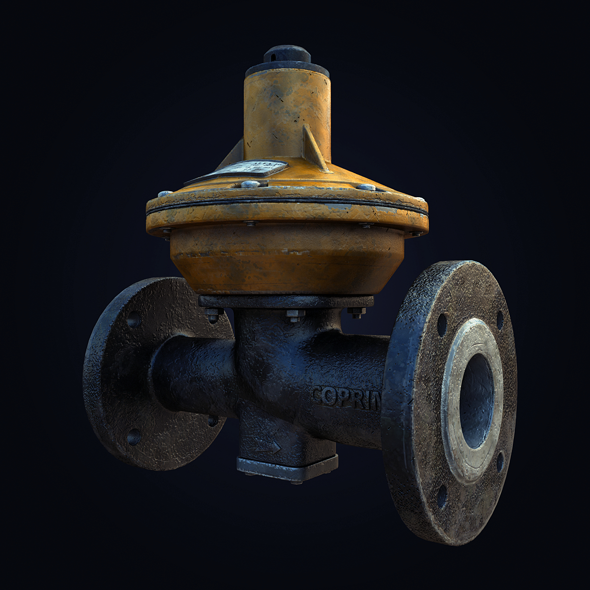 3d model gas pressure regulator