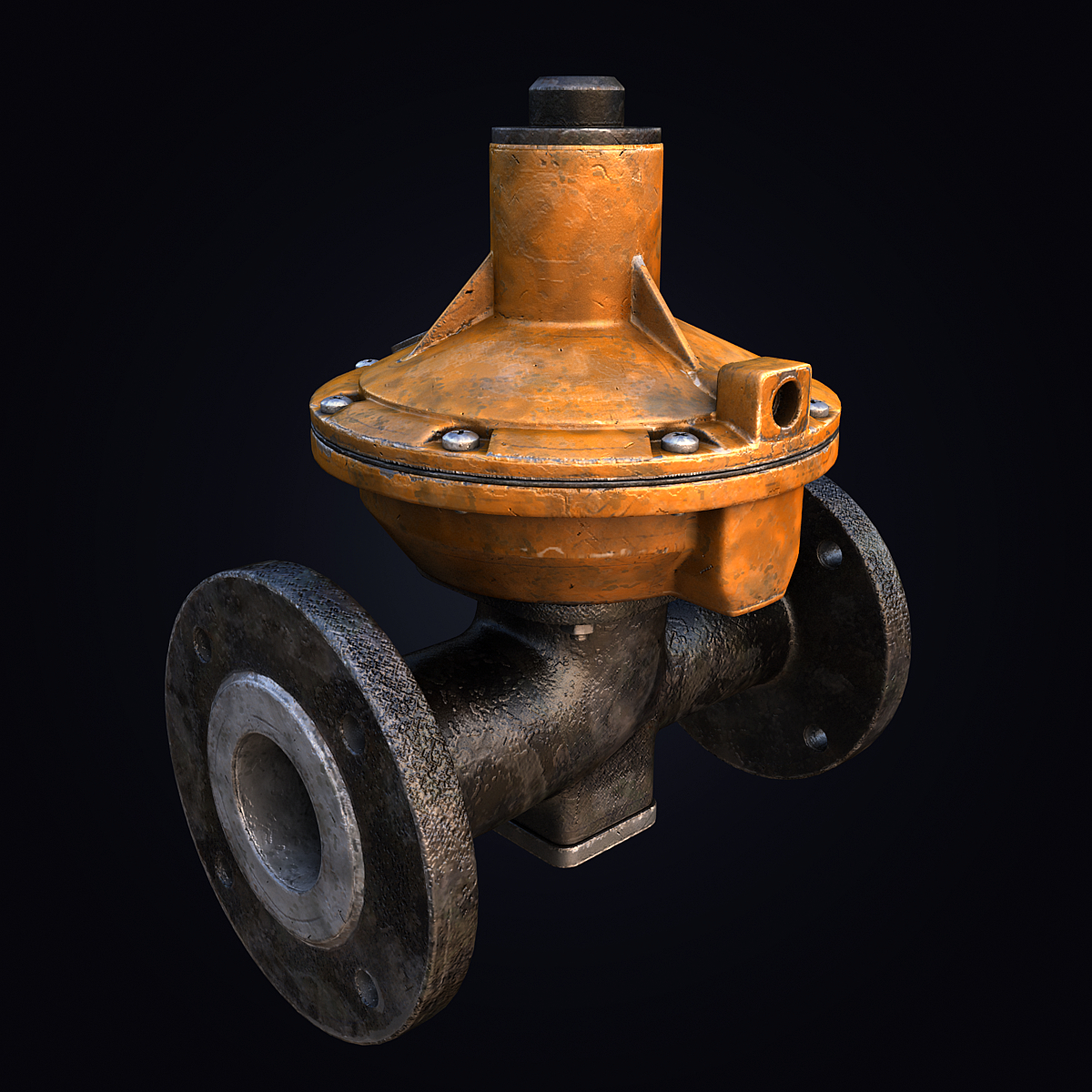 3d model gas pressure regulator