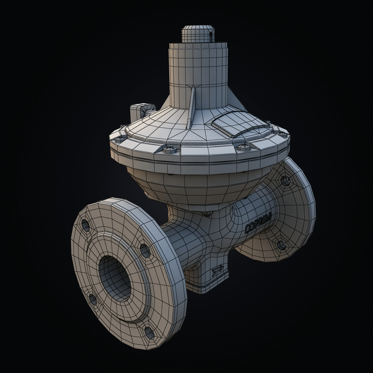 3d model gas pressure regulator