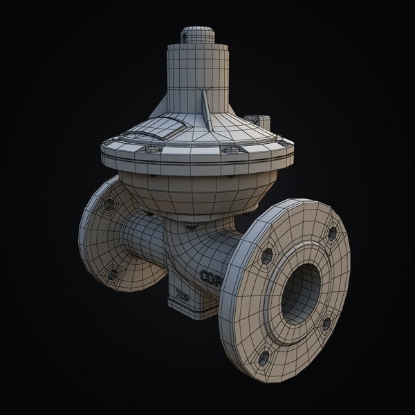3d model gas pressure regulator
