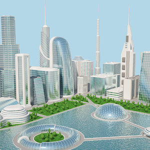 Future City 3D Models for Download | TurboSquid