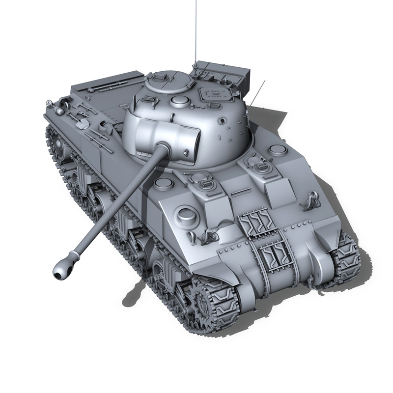 3d model m4 sherman firefly vc
