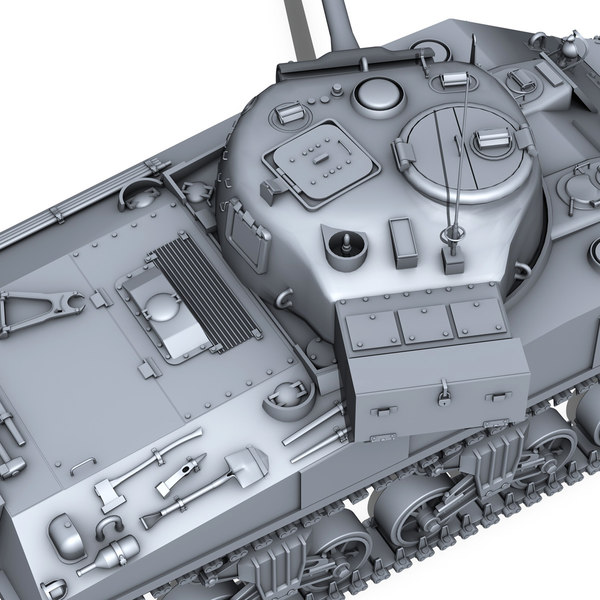 3d model m4 sherman firefly vc