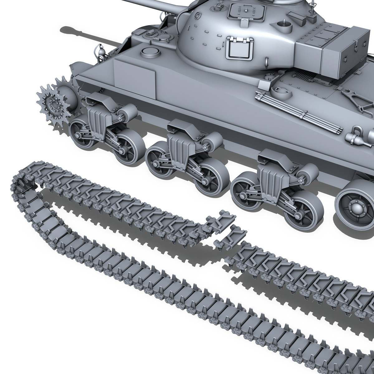 3d model m4 sherman firefly vc