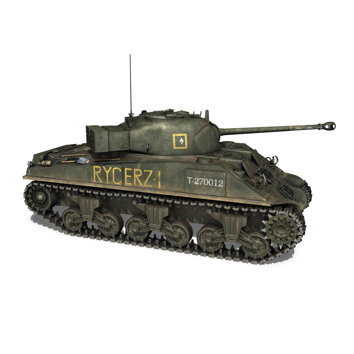3d model of m4 sherman firefly vc
