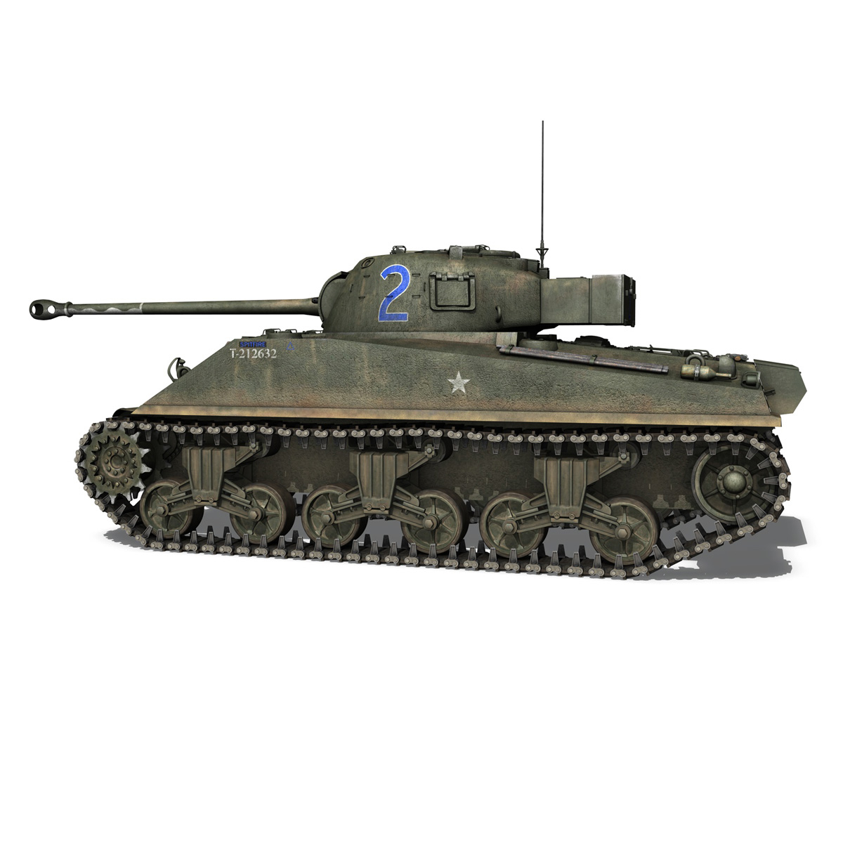 3d model m4 sherman firefly vc
