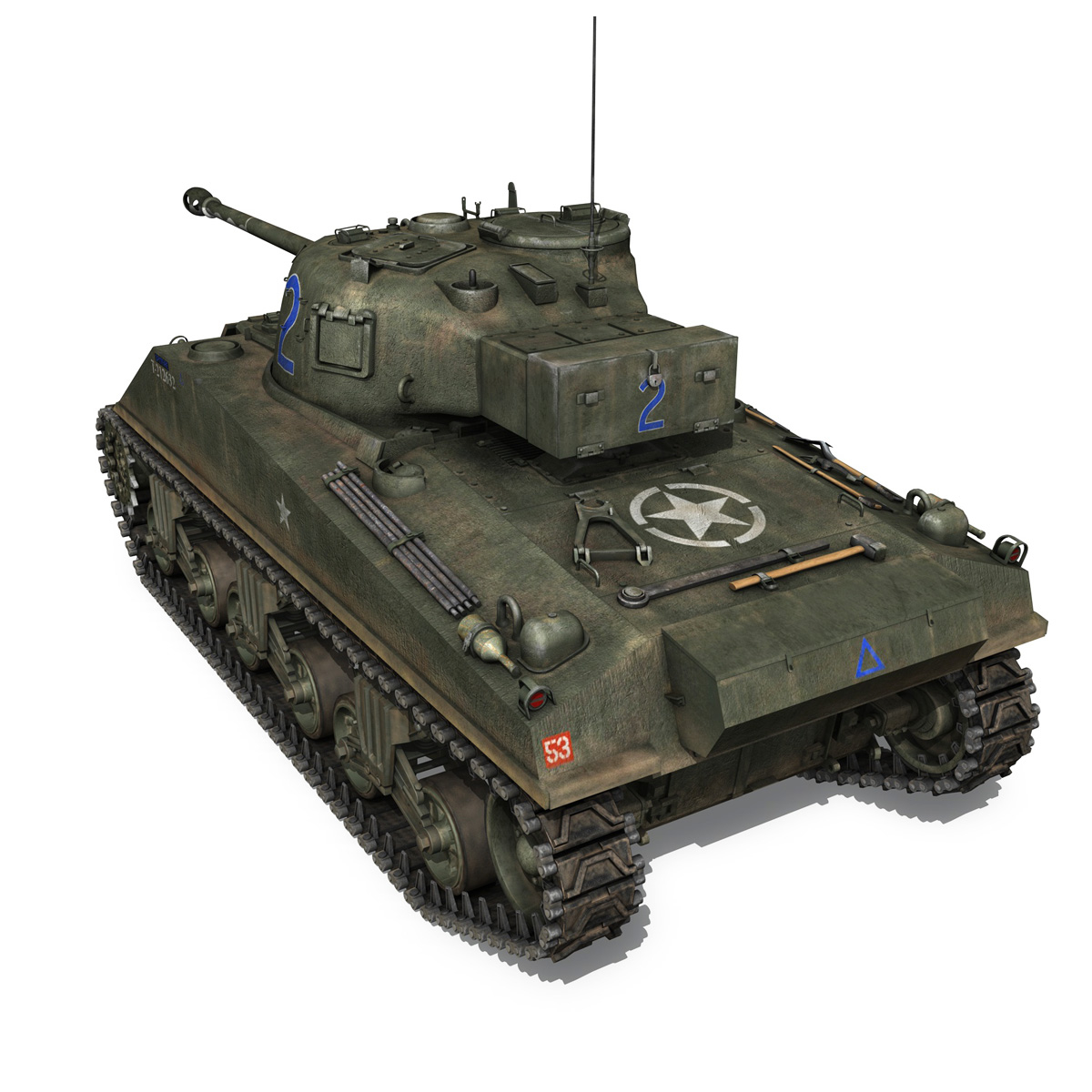 3d model m4 sherman firefly vc